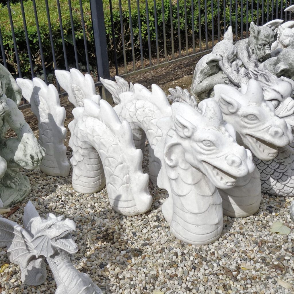 Tuinbeeld Draak groot Fantasy-Gargoyles-Demonen-Duivel. Beton